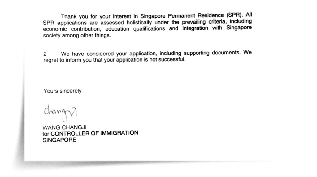 Submit Appeal - Apply PR Singapore